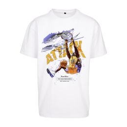 Herren T-Shirt "Upscale by Mister Tee Unisex Attack Player Oversize Tee", wei&szlig;, Gr. S, UPSCALE BY MISTER TEE, bedruckt, 100% Baumwolle, Shirts