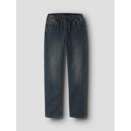 name it Jungen Slim-fit-Jeans "NKMRYAN SLIM SWE JEANS 5225-TH NOOS", blau, Gr. 92, leichte Abriebeffekte, Denim/Jeans, Obermaterial: 70% Baumwolle,