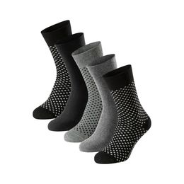 Schiesser Herren Socken "Bluebird", Gr. 43, grau, Baumwollmischung, Socken, druckfreier Bund, Fersen und Zehen handgekettelt, Cotton-Mix