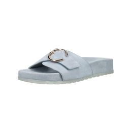 Paul Green Damen Pantolette "Paul Green Pantoletten Veloursleder", Gr. 41, blau, Veloursleder, Schuhe