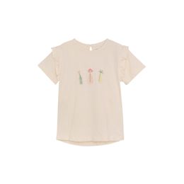 Minymo M&auml;dchen T-Shirt "T-Shirt MITshirt", rosa, Gr. 122, Obermaterial: 95% Baumwolle CO. 5% Elasthan EL., Blusen