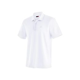 Maier Sports Herren Poloshirt "Ulrich", wei&szlig;, Gr. M, 100% Polyester, Shirts, Herren Polo kurzarm, leichtes Shirt, Funktionsshirt mit Kragen Reg Fit
