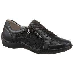 Waldl&auml;ufer WALDL&Auml;UFER Damen Schn&uuml;rschuh "HENNI", Gr. 4,5, schwarz, Nappaleder, Nubukleder, Schuhe, in Schuhweite H = sehr weit, Freizeitschuh, Halbschuh,