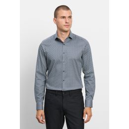 OLYMP Herren Businesshemd "OLYMP Level Five, Body Fit, Royal Kent", blau, Gr. 46, 97% Baumwolle, 3% Elastolefin, Hemden