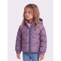KIDS Only M&auml;dchen Steppjacke "KMGDALIA SHORT PUF AOP JACKET OTW NOOS", bunt, Gr. 110, bedruckt, Web, Obermaterial: 100% Polyester, Jacken, Polyester