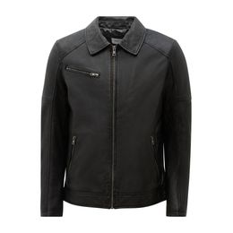 RICANO Herren Lederjacke "Lederjacke Claude", schwarz, Gr. XXL, Obermaterial: 100% Lammnappaleder LANA. Futter: 100% Polyester PES., Jacken,