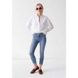 Mavi Damen R&ouml;hrenjeans "LEXY"lt brushed str, Gr. 27, 86% Baumwolle, 12% Polyester, 2% Elastan, Jeans, Cropped Super Skinny Jeans