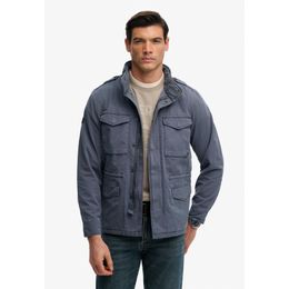 Superdry Herren Parka "COTTON M65 JACKET", blau, Gr. XXL, unifarben, Web, Obermaterial: 100% Baumwolle, Jacken, mit Markenlabel, aus Baumwolle,