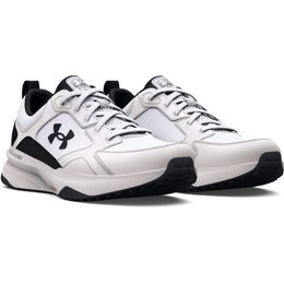 Under Armour Herren Trainingsschuh "UA Charged Edge", Gr. 41, wei&szlig;, Leder, Synthetik, Textil, Schuhe, besonders geeignet f&uuml;r Gym und Fitnessstudio
