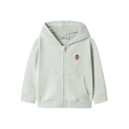 name it Sweatshirt M&auml;dchen Gr&ouml;&szlig;e 98 gr&uuml;n / mint / rot