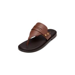 Marc O'Polo MARC O'POLO Damen Sandale "aus hochwertigem Rindleder", Gr. 41, braun, Obermaterial: 100% Leder, unifarben, Schuhe