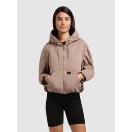 Khujo Damen Blouson "JUDY", beige, Gr. XXL, unifarben, Twill, 100% Baumwolle, Jacken