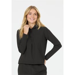 ENDURANCE ATHLECIA ATHLECIA Damen Sweatshirt "Amisa V2", schwarz, Gr. 40, unifarben, 79% Polyamid, 21% Elasthan, Sweatshirts, mit atmungsaktiver Funktion