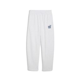 Puma Kinder Sporthose "MID 90s Relaxed Barrel Jogginghose. Jungen", wei&szlig;, Gr. 128, bedruckt, Obermaterial: 32% Polyester, 68% Baumwolle. Tasche &ndash;