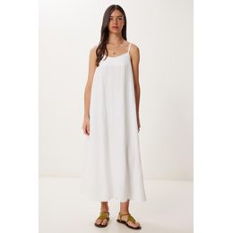 Happiness İstanbul Kleid Damen Gr&ouml;&szlig;e 40 wei&szlig; Sommerkleid