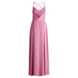 Vera Mont Damen Abendkleid "Damen mit V-Ausschnitt", rosa, Gr. 44, Satin, Obermaterial: 97% Polyester, 3% Elasthan. Futter: 100% Polyester, Kleider,