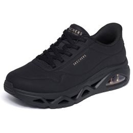 Skechers Damen Slip-On Sneaker "UNO GLIDE-STEP-GLIDE ON AIR", Gr. 41, schwarz, Lederimitat, Schuhe, Schlupfschuh, Halbschuh, Freizeitschuh mit
