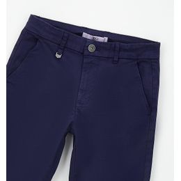 IDO M&auml;dchen Outdoorhose "BOY TROUSERS", blau, Gr. 128, 98% Baumwolle, 2% Elasthan, Hosen