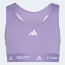 M&auml;dchen Sport-BH "TECHFIT PRIMELIFT REACT SPORT-BH", adidas Sportswear, Gr. 164, lila, Obermaterial: 83% Polyester, 17% Elasthan, BHs, f&uuml;r Kinder,
