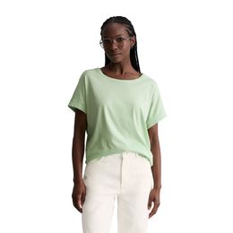 Marc O'Polo Damen T-Shirt "aus Organic Cotton", gr&uuml;n, Basic, Gr. XS, MARC O'POLO DENIM, unifarben, Obermaterial: 100% Baumwolle, Shirts