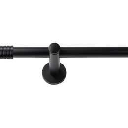 Gardinenstange SN DECO GROUP, L:160cm &Oslash;:19mmschwarz, Gardinenstangen, "Gardinenstange Lille &Oslash; 19 mm, 1-l&auml;ufig, Fixma&szlig;, verschraubt"