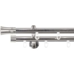 Gardinenstange SN DECO GROUP, L:120cm &Oslash;:19mm, silber, Gardinenstangen