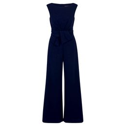 Vera Mont Damen Overall "Damen mit weitem Bein", blau, Gr. 38, Cr&ecirc;pe, Obermaterial: 95% Polyester, 5% Elasthan. Futter: 100% Polyester, Overalls,