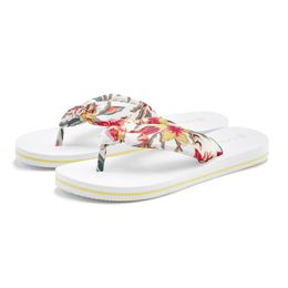 Lascana Damen Badezehentrenner "Sandale, Badeschuh, Pantolette, Badelatsche, Flip Flop, Sommerschuh", Gr. 40, wei&szlig;, Obermaterial: 100%