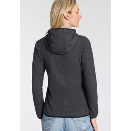 CMP Damen Strickfleecejackenero, cemento, Gr. 50, Obermaterial: 55% Polyester, 45% Baumwolle, Jacken, aus Polyester und Baumwolle, erh&auml;ltlich in den