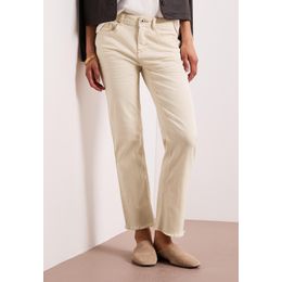 Street One Damen Slim-fit-Jeansecru washed, Gr. 34, unifarben, Jeans, 55% Baumwolle, 21% Polyester, 14% Lyocell, 9% Viskose, 1% Elasthan, Jeans,