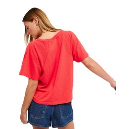 Roxy Damen Shirttop "Time For Palm Tree"hibiscus, Gr. S, Obermaterial: 60% Baumwolle, 40% Polyester., Tops