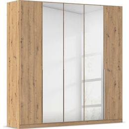 Dreht&uuml;renschrank OTTO HOME, B:226cm H:229cm T:54cm, braun, Holzwerkstoff, Schr&auml;nke, "Kleiderschrank Schrank Garderobe AGORDO mit Dekor- oder