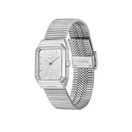 Lacoste Herren Quarzuhr "RENE", silber, Armbanduhren, Armbanduhr, Damenuhr, Herrenuhr, Edelstahlarmband, analog