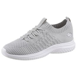 Damen Slip-On Sneaker, Dockers by Gerli, Gr. 42, grau, Textil, Schuhe, Sneaker, Schlupfschuh, Freizeitschuh mit ultraleichter Sohle