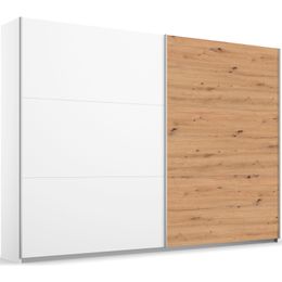 Schwebet&uuml;renschrank Rauch, B:261cm H:210cm T:59cm, wei&szlig;, Holzwerkstoff, Schr&auml;nke, "AURELIO Kleiderschrank Garderobe", 3 verschiedene
