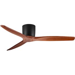 NOVA LUCE Deckenleuchte "NINEMIA Deckenventilator", &Oslash; 132cm H: 22cm, 1 Stk., braun, Wohnzimmer, Leuchten