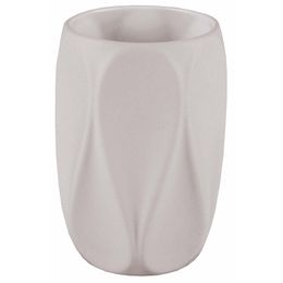 Zahnputzbecher Kleine Wolke, B:7,8cm H:11,3cm L:7,8cm, beige, Steinzeug, Zahnputzbecher, "&raquo; Trevi&laquo;"