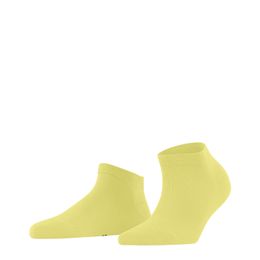 Falke Damen Sneakersocken "Family", Gr. 35, gelb, Obermaterial: 92% Baumwolle CO. 7% Polyamid PA. 1% Elasthan EL., glatt, Socken