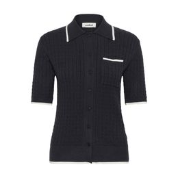Soaked in Luxury Knit Cardigan 'SLSpina' female size XXL Black / White
