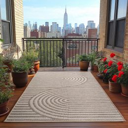 Outdoorteppich, B:280cm H:5mm L:370cm, beige, Ayyildiz Teppiche, Polypropylen, Teppiche, "DESERT 1301 , auch als L&auml;ufer und Rund erh&auml;ltlich", In und