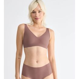 Sloggi Damen B&uuml;gelloser BH "ZERO Feel 2.0", Gr. L, braun, Single Jersey, Obermaterial: 76% Polyamid, 24% Elasthan, matt, unifarben, BHs,