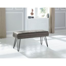 Sitzbank, B:104cm H:50cm T:40cm, blau, exxpo - SOFA FASHION, 100% Polyester, Esszimmer, Sitzb&auml;nke, "Doppio", Frei im Raum stellbar
