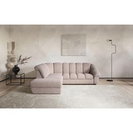 Ecksofa COTTA, B:260cm H:88cm T:104cm, rosa, 100% POLYESTER (PES), Wohnzimmer, Sofas, "Mado, Breite 260 cm", verschiedene Sofas individuell