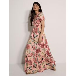 Apricot Damen Maxikleid "Chloe-Maxikleid", rosa, Gr. 34, gebl&uuml;mt, gewebt, Obermaterial: 100% Viskose CV., Kleider, mit Blumenmuster und