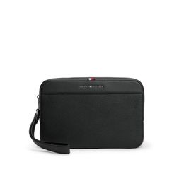 Tommy Hilfiger Damen Mini Bag "TH CENTRAL POUCH", schwarz, Lederimitat, Taschen, Unisex T&auml;schen mit praktischem Rei&szlig;verschluss