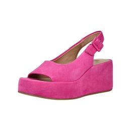 H&ouml;gl H&Ouml;GL Damen Keilsandalette "H&ouml;gl Sandalen Veloursleder", Gr. 41,5, pink, Veloursleder, Schuhe