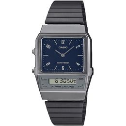 CASIO VINTAGE Damen Chronograph, schwarz, Armbanduhren, Quarzuhr, Armbanduhr, Damenuhr, Herrenuhr, Edelstahlarmband, analog