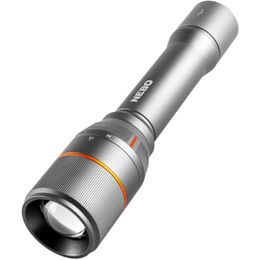 LED Taschenlampe NEBO, H:20,4cm L:4,5cm T:4,5cmgrau, Aluminium, Mobilleuchten, "NEBO DAVINCI 3500"
