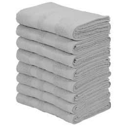 Handt&uuml;cher OTTO HOME, B:50cm L:100cm, grau, Walkfrottee, Obermaterial: 100% Baumwolle, Badezimmer, Handt&uuml;cher, "Vanessa, 8 Handt&uuml;cher, 50x100cm, in