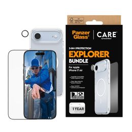 Handyh&uuml;lle "3-in-1 Flagship Explorer Bundle Apple iPhone 17 Air", Smartphones, transparent, CARE BY PANZERGLASS, H&uuml;llen, Backcover, Schutzh&uuml;lle,